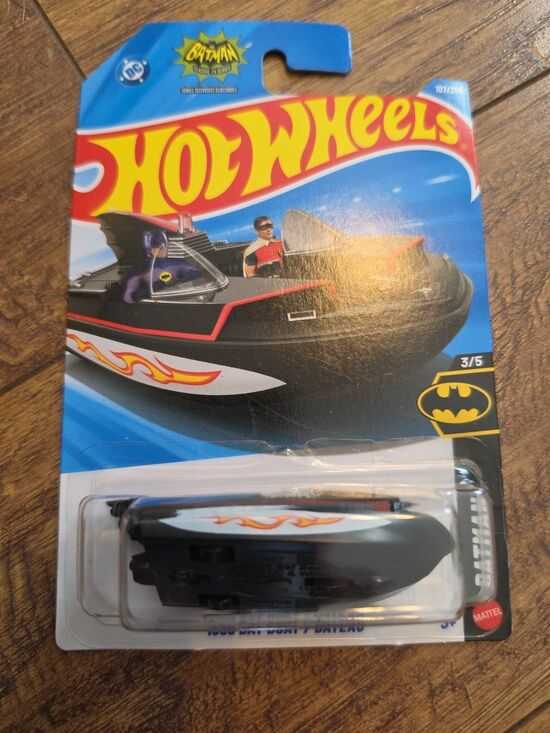 Hot Wheels | Toys | Hot Wheels 226 966 Bat Boat Black Batman Classic Tv ...